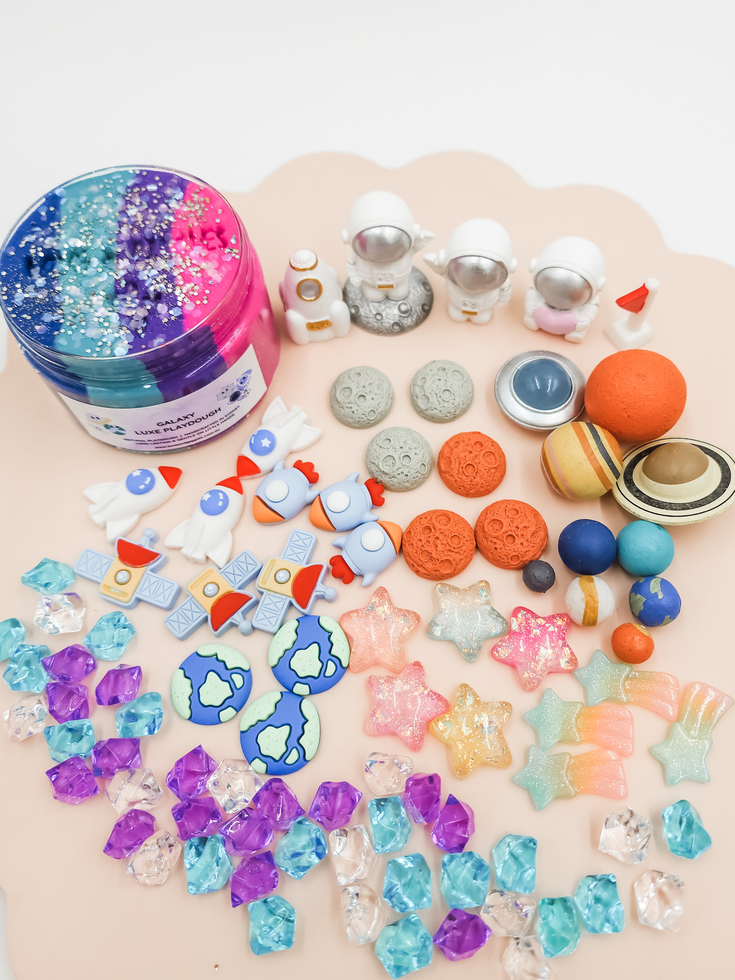 Mini Space Adventure Astronaut Playdough Kit | Sensory Play | Love and Giggles