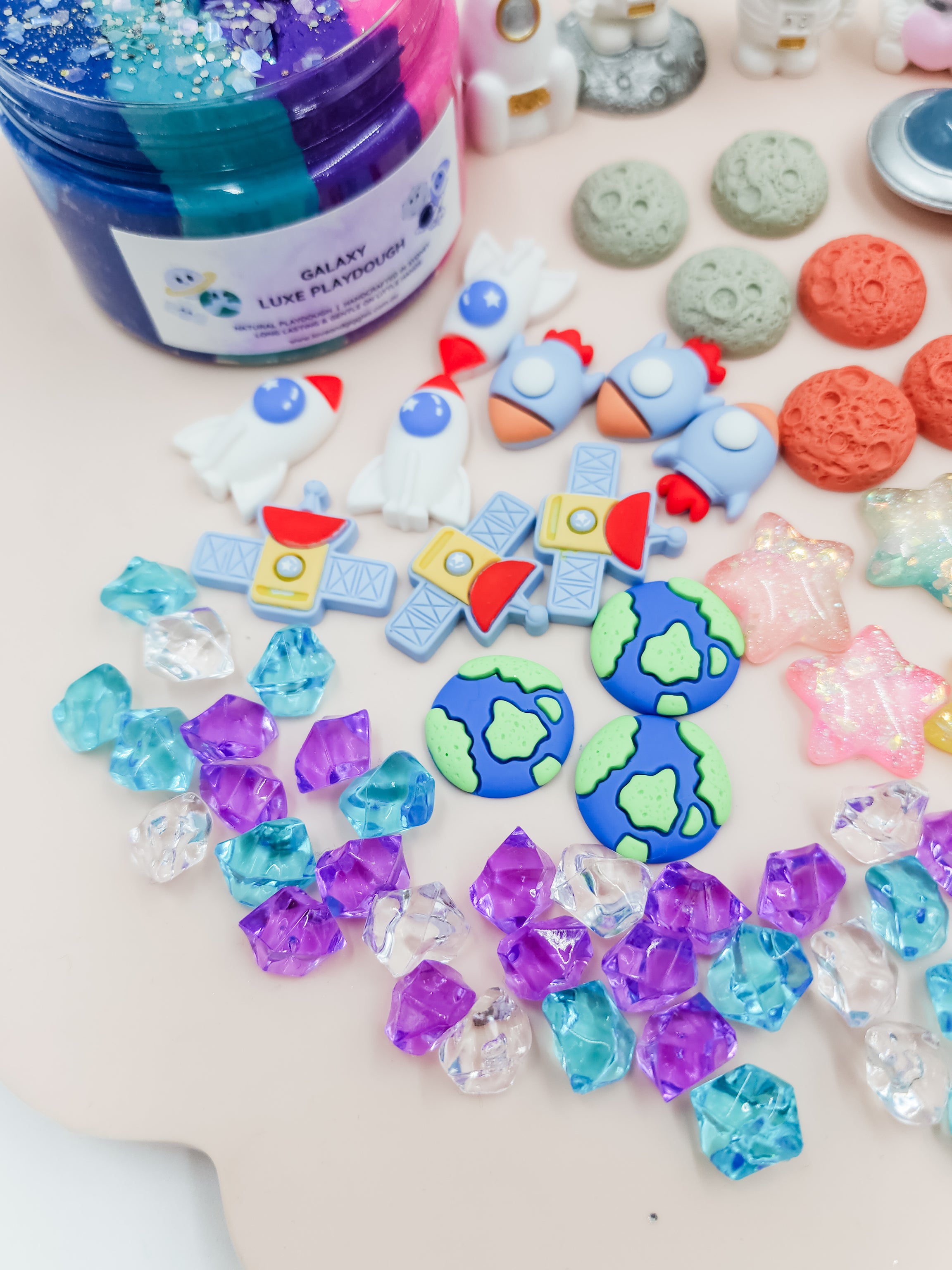 Mini Space Adventure Astronaut Playdough Kit | Sensory Play | Love and Giggles
