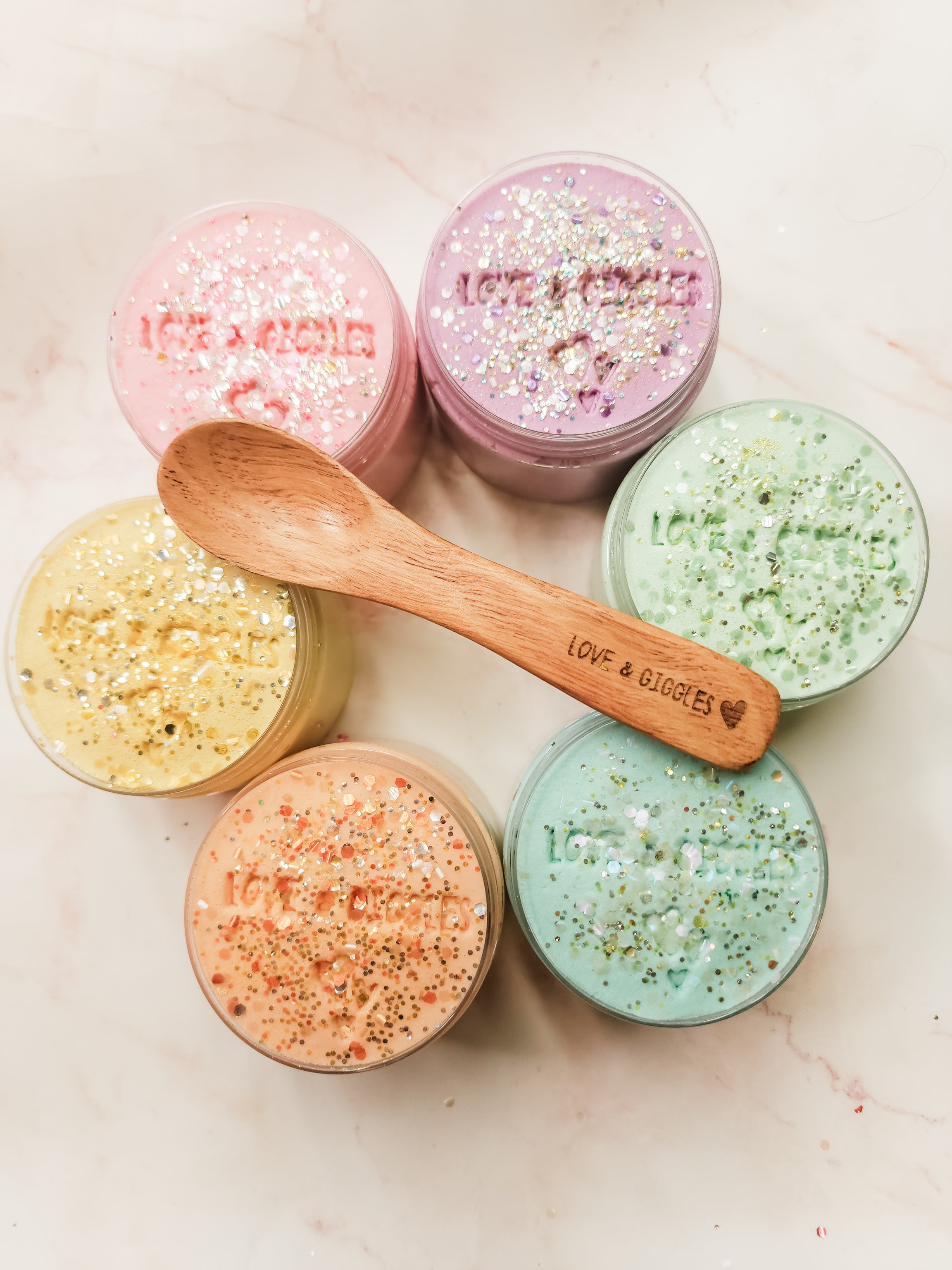 Pastel coloured all natural scented playdough pack of 6 | Love and ...