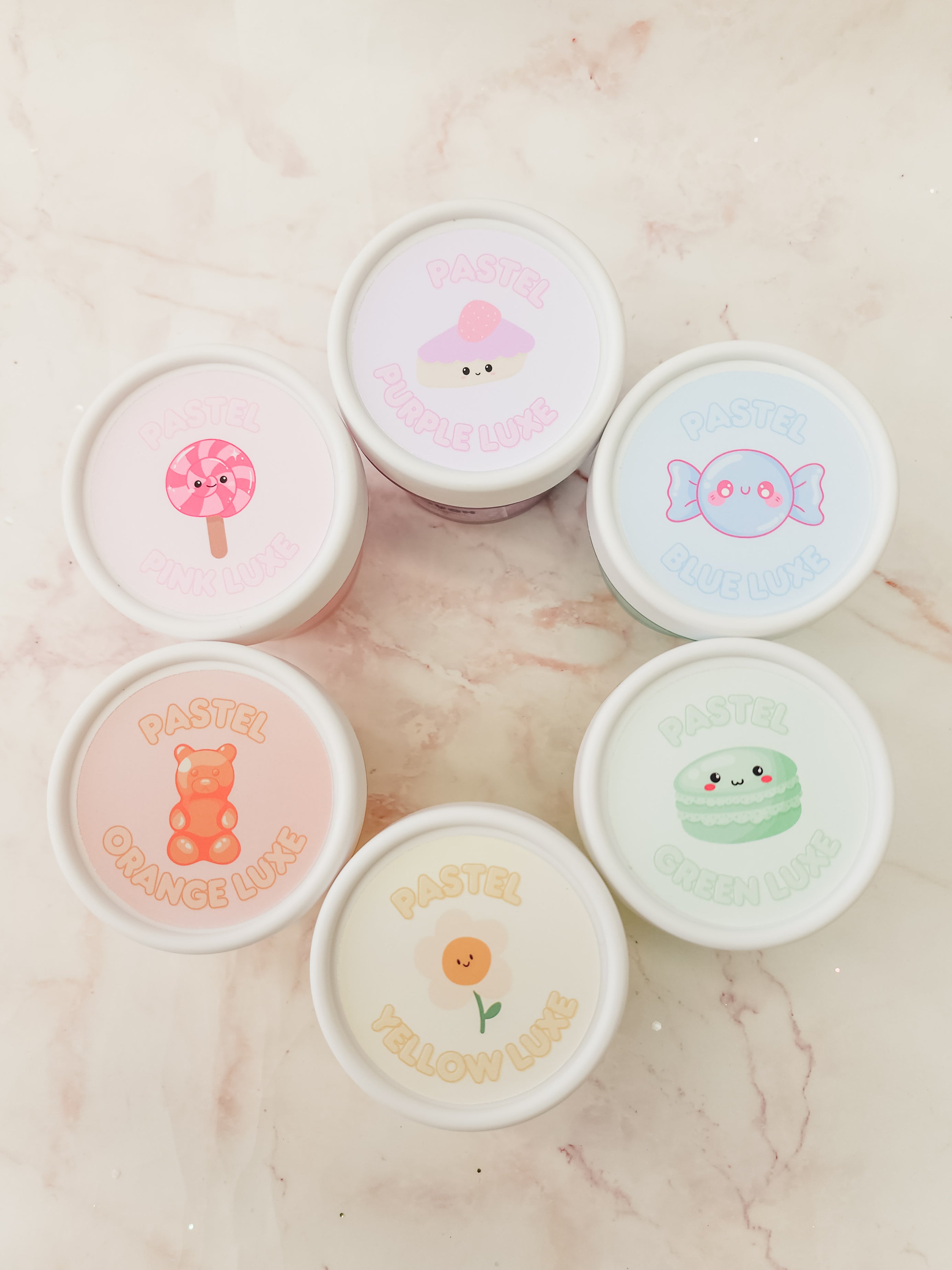 Pastel coloured all natural scented playdough pack of 6 | Love and ...