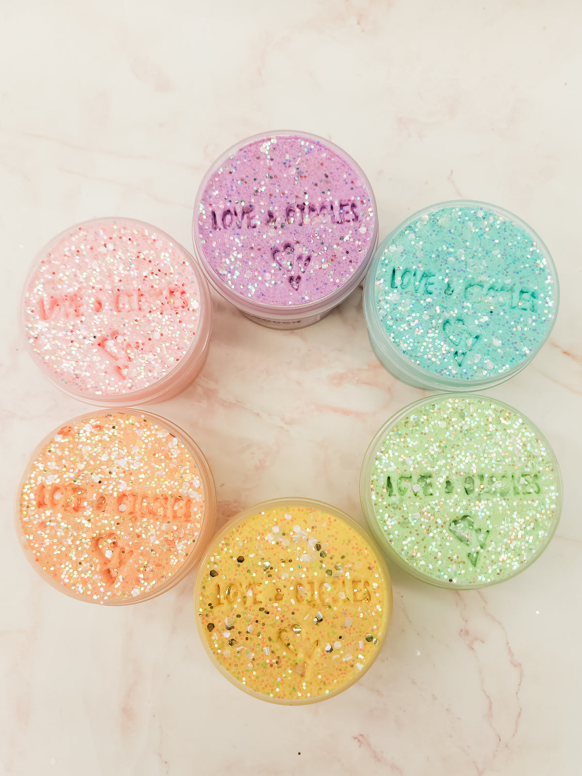 Pastel coloured all natural scented playdough pack of 6 | Love and ...