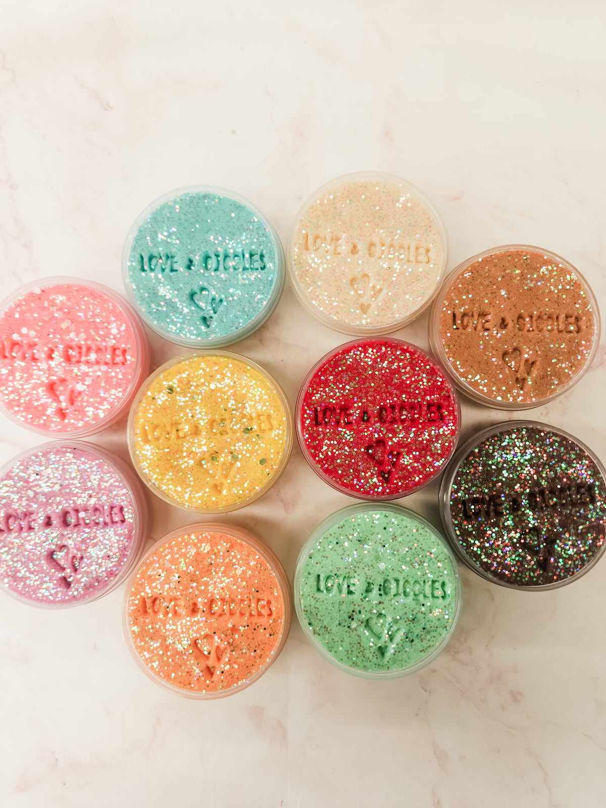 Colourful kids playdough pack of 10 jars | Love and Giggles Sensory ...