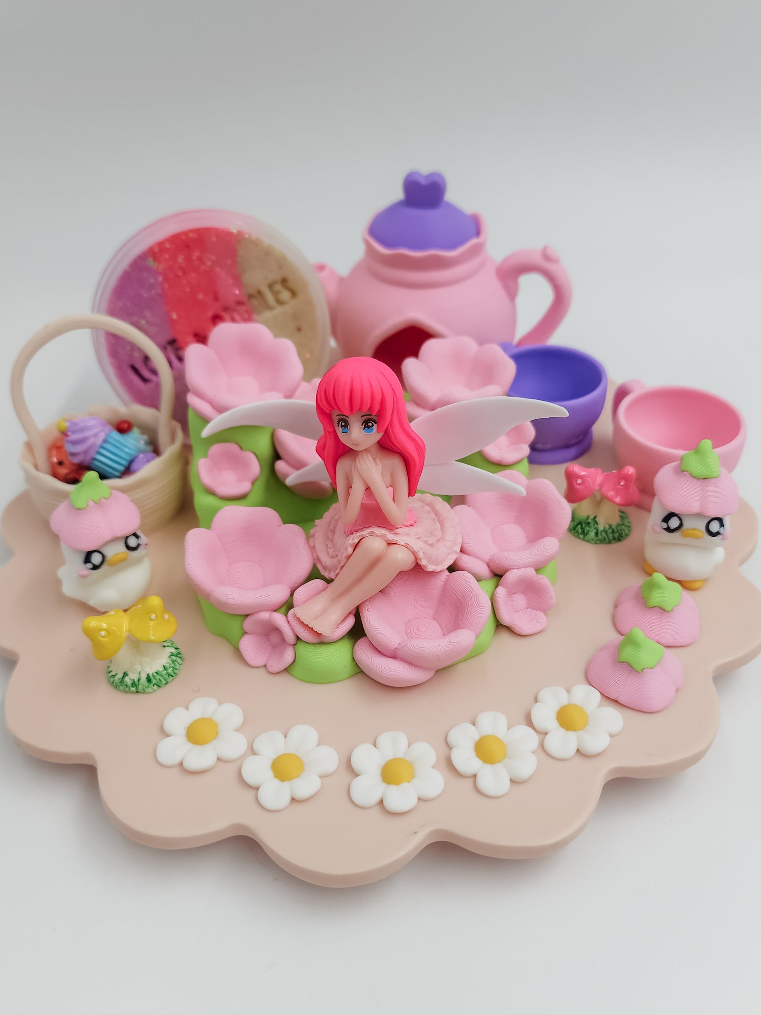 Fairy Garden Tea Party Playdough Kit | Sensory Play | Kids Gifts| Love ...