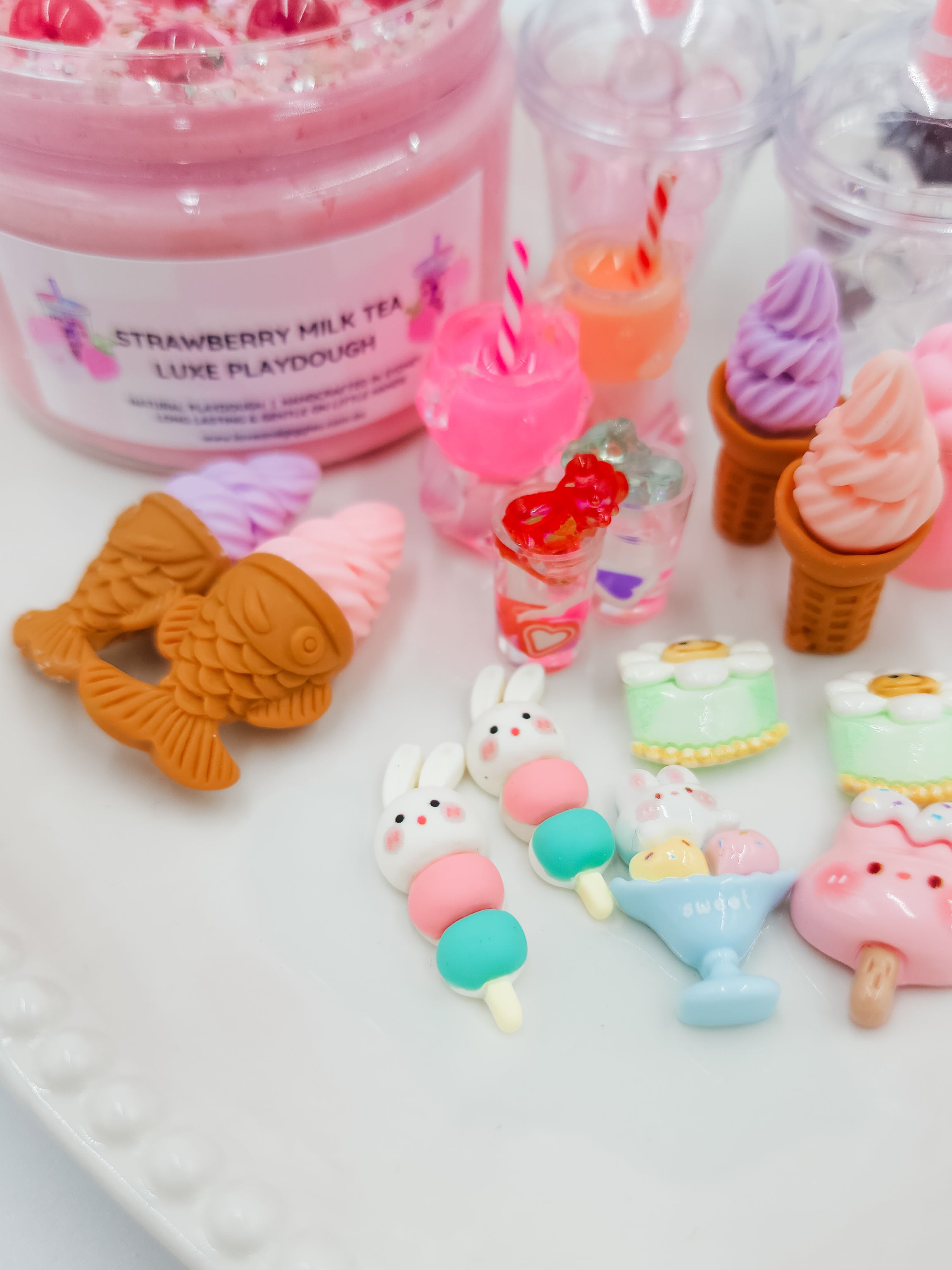 Boba Tea & Sweets Playdough Kit | Sensory Play for Kids | Love and Giggles